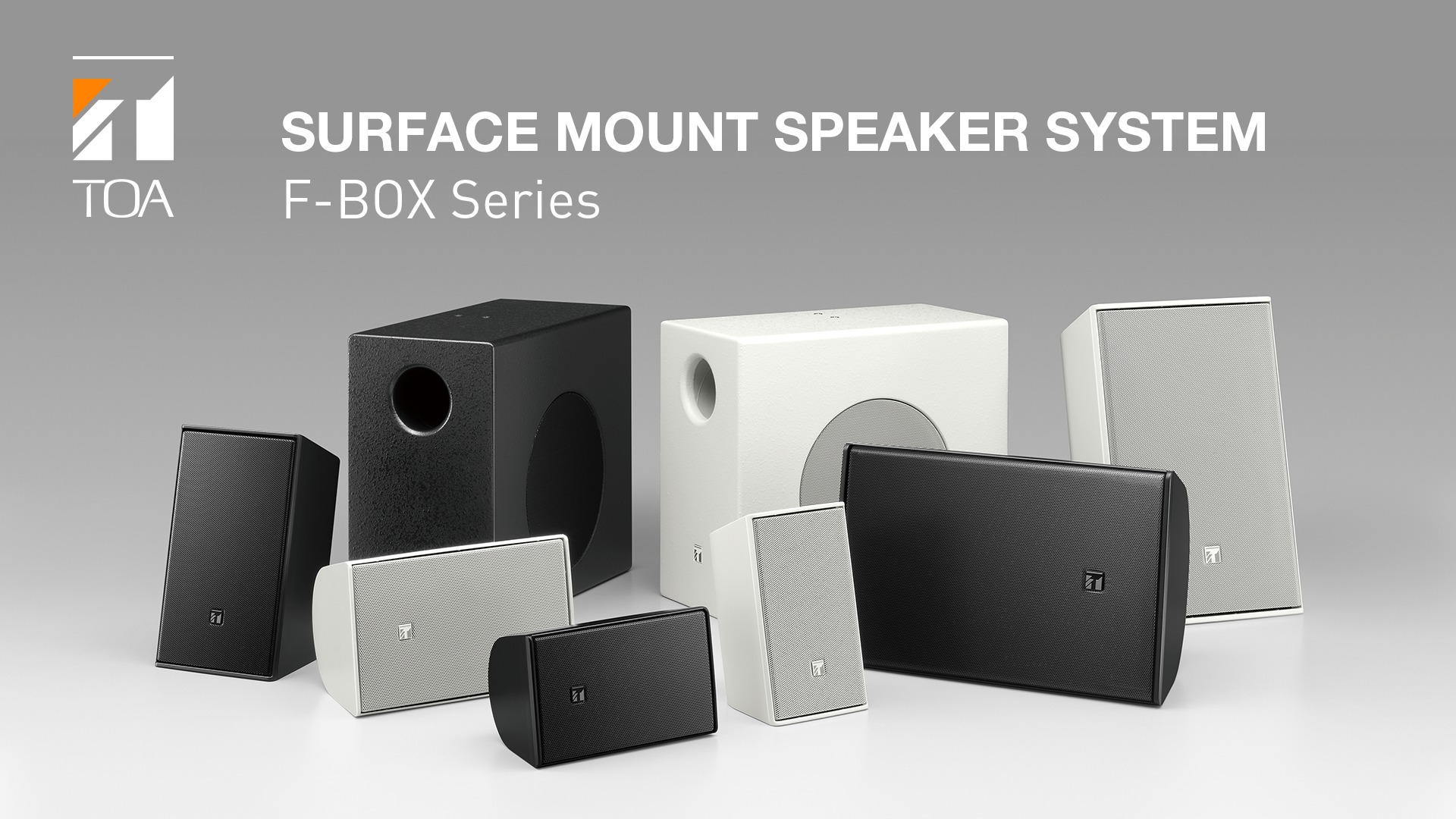 Launch of Surface-Mount Speaker System F-BOX Series | News | TOA (Hong Kong) Limited